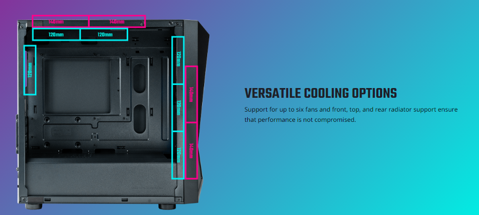 Cooler Master CMP 320 Mini Tower Black Casing Price in BD | RYANS