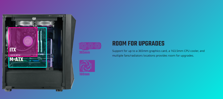 Cooler Master CMP 320 Mini Tower Black Casing Price in BD | RYANS