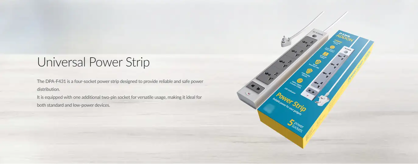 D-Link 3 Pin 5 Port PowerStrip Price in Bangladesh | RYANS