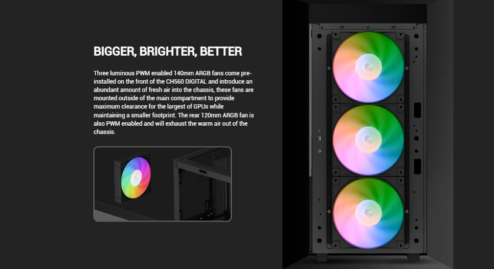 DeepCool CH560 Digital Mid Tower Black Casing Price in BD | RYANS