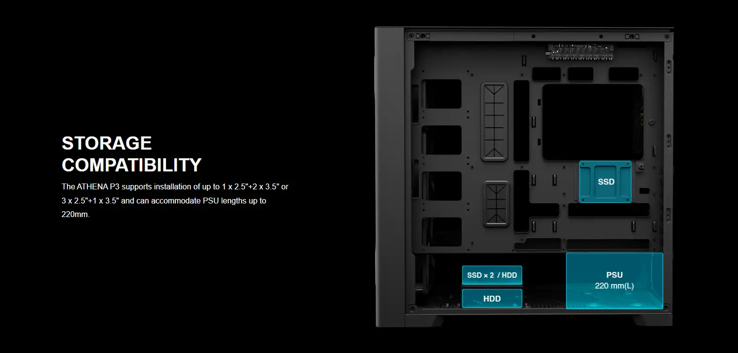 GAMDIAS Athena P3 Black Casing Price in Bangladesh | RYANS