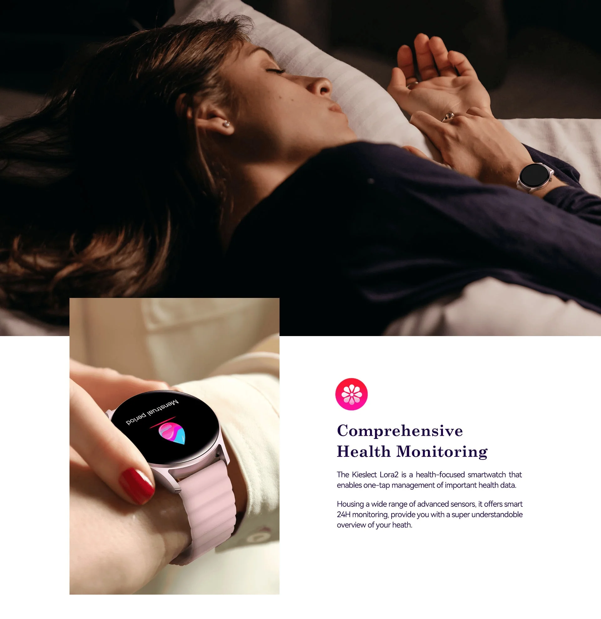 Kieslect Lora 2 Lady Gold Smartwatch Price in BD | RYANS