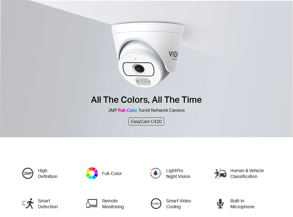 TP-Link VIGI EasyCam C420 IP Camera Price in BD | RYANS