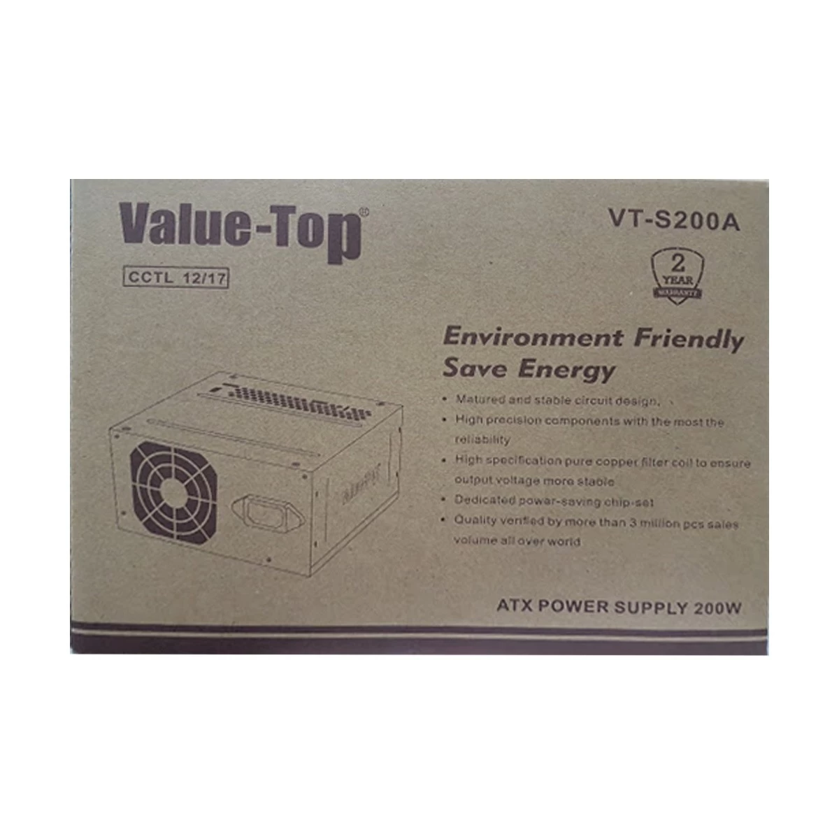 Value-Top VT-S200A Real Power Supply Price in BD | RYANS