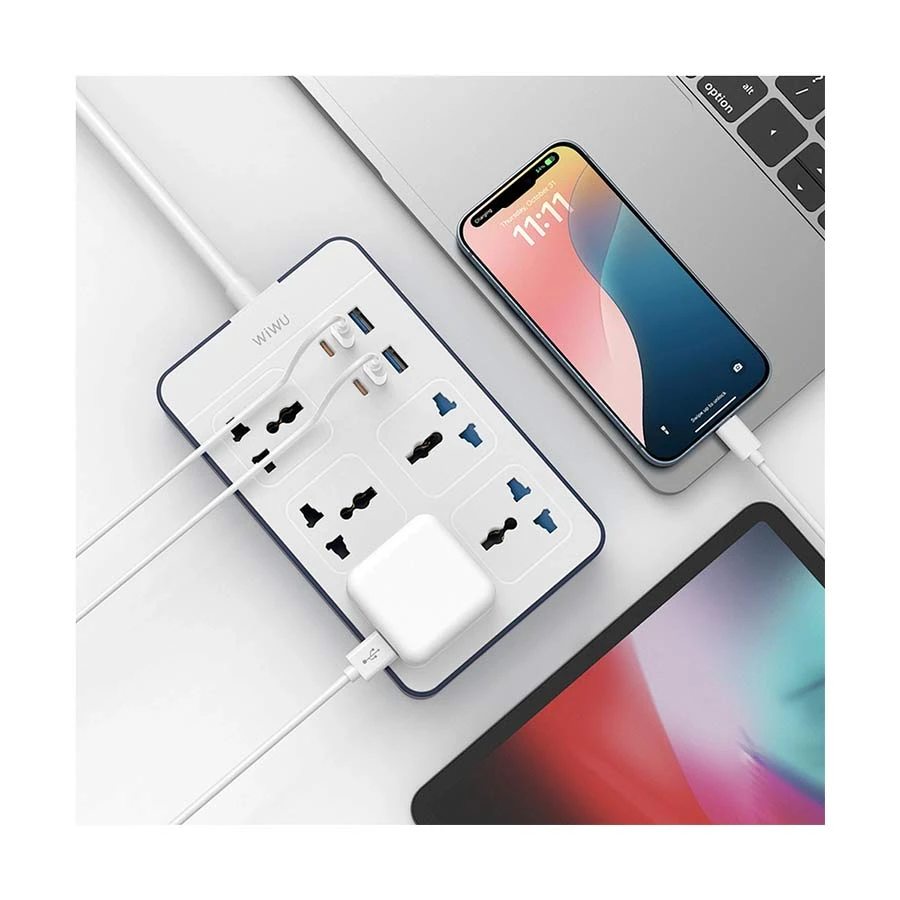 WiWU 3 Pin 5 Port PowerStrip Price in Bangladesh | RYANS
