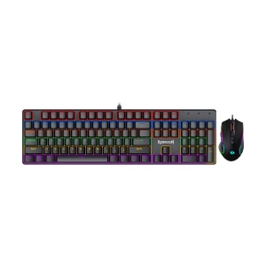 Redragon K608 Valheim Rainbow & M612 Predator RGB Keyboard & Mouse Comb ...
